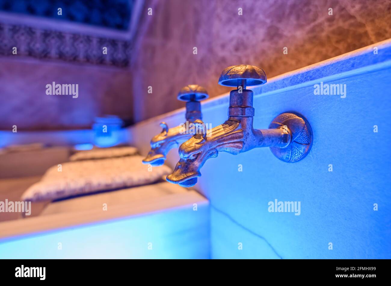 Burgas, Bulgaria. Aquae Calidae, restored ottoman bathroom of Suleiman ...