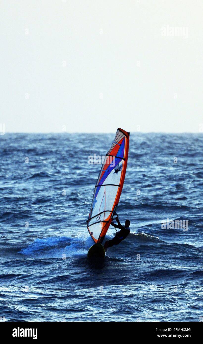 Israel tel aviv windsurfing hi-res stock photography and images - Alamy
