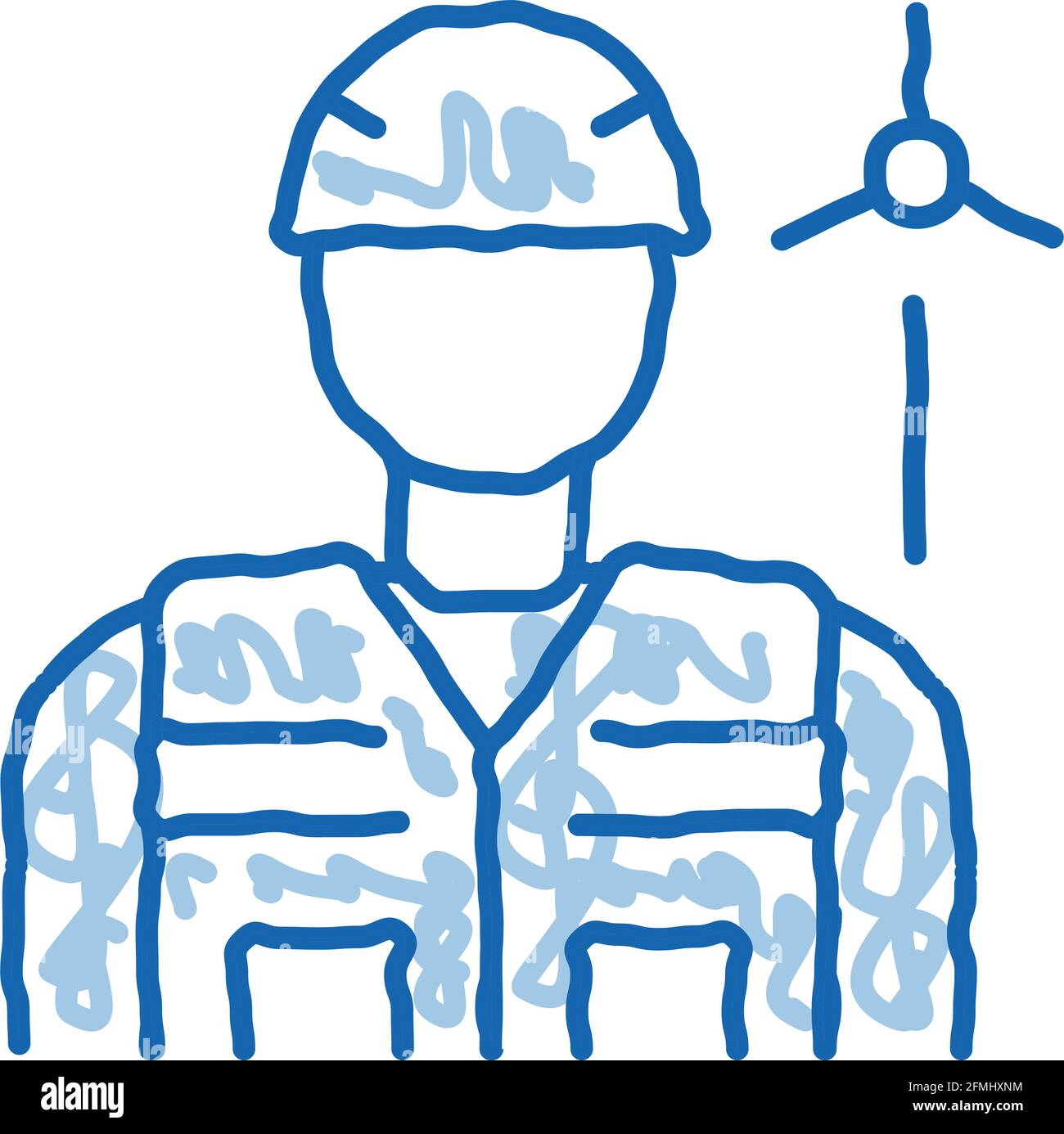 employee with protection wind energy technicians icon vector ...