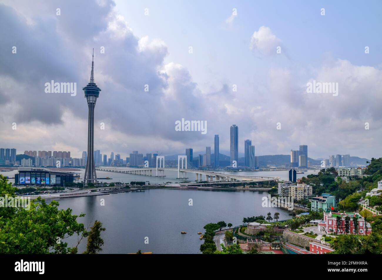 Macao, China - April 2, 2020: macao tourism tower in macao china,this ...