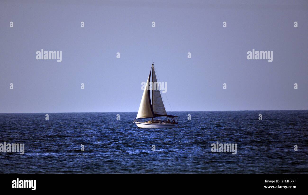Sailing in the Mediterranean sea Stock Photo - Alamy