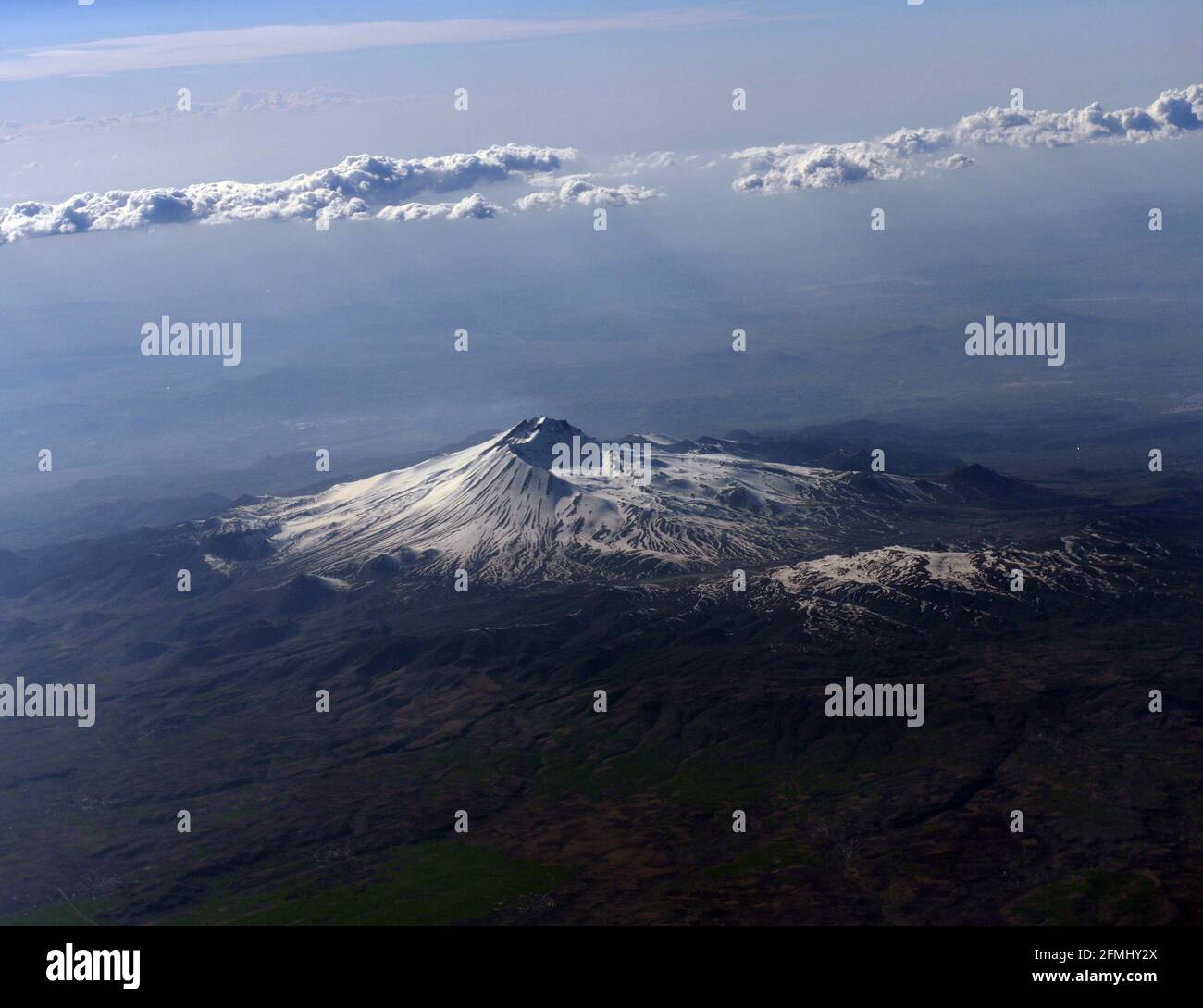 Aerial view of Mount Erciyes in Turkey Stock Photo - Alamy