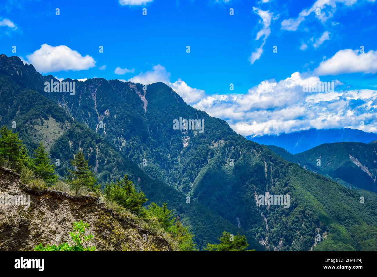 The Highest Mountain on Taiwan Island - Mt.Jade Mountain Landscape ...