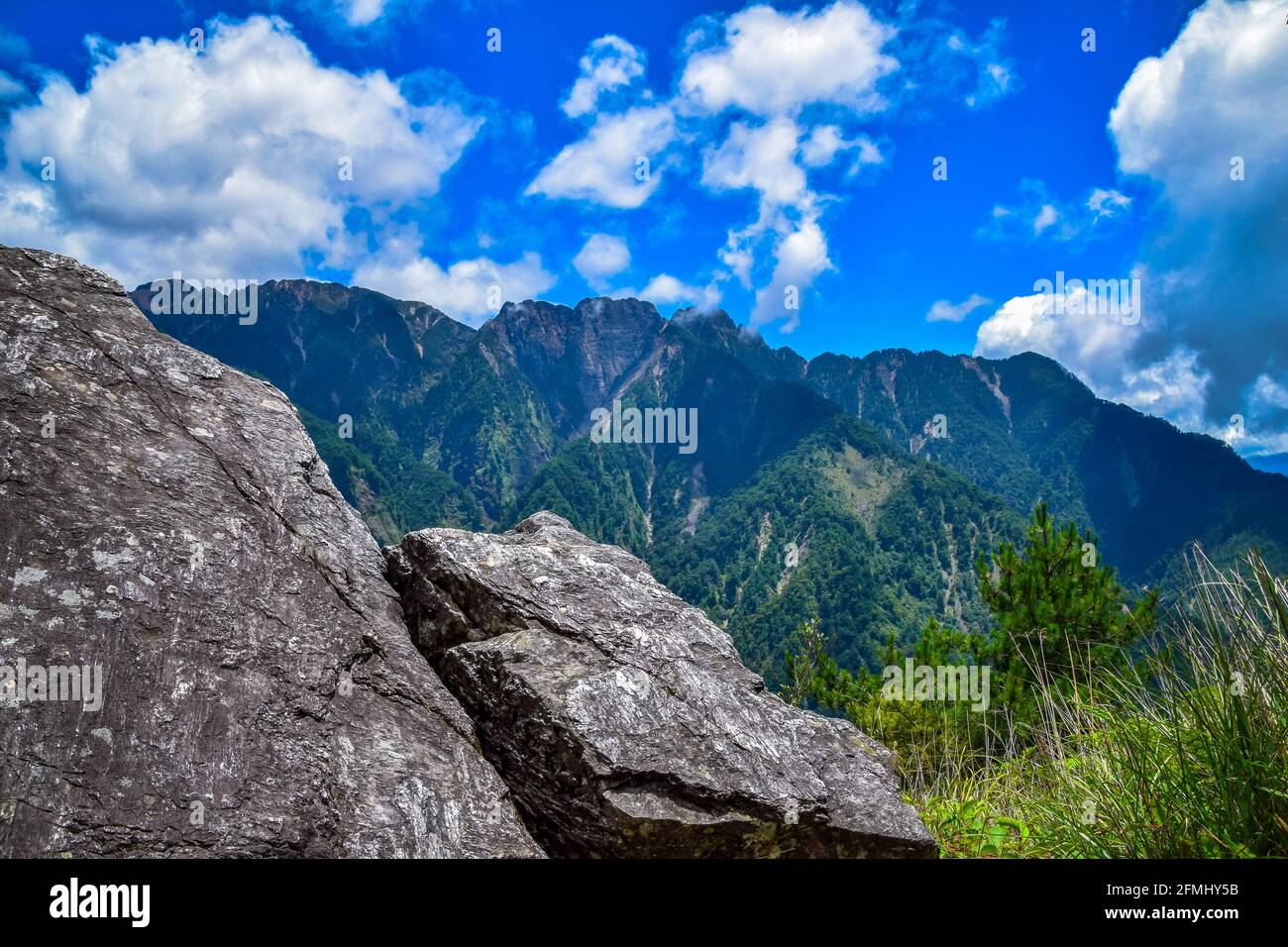The Highest Mountain on Taiwan Island - Mt.Jade Mountain Landscape ...