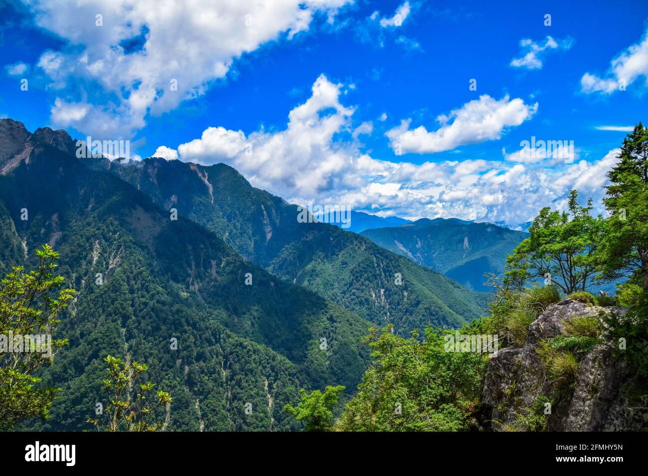The Highest Mountain on Taiwan Island - Mt.Jade Mountain Landscape ...