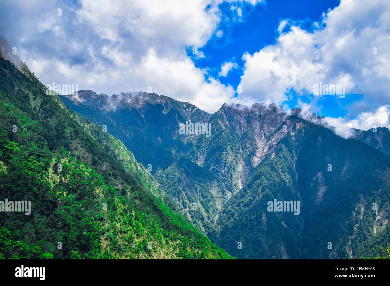 The Highest Mountain on Taiwan Island - Mt.Jade Mountain Landscape ...