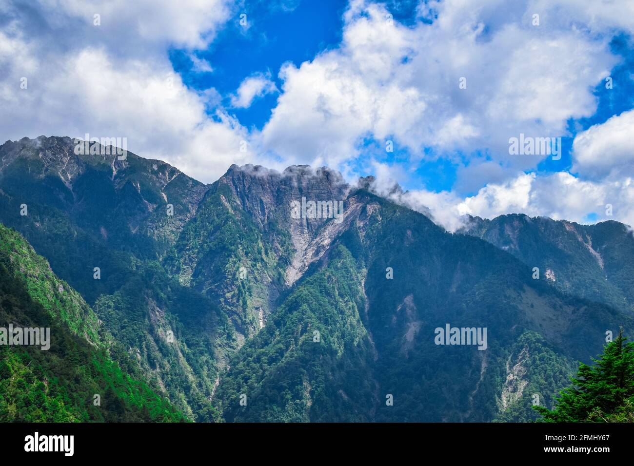 The Highest Mountain on Taiwan Island - Mt.Jade Mountain Landscape ...