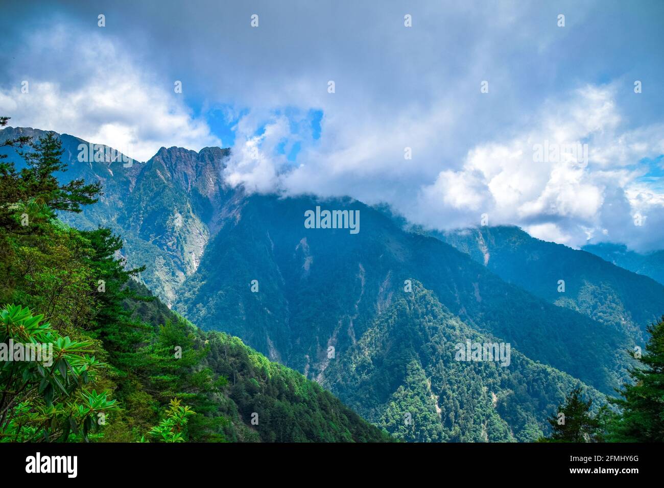 The Highest Mountain on Taiwan Island - Mt.Jade Mountain Landscape ...