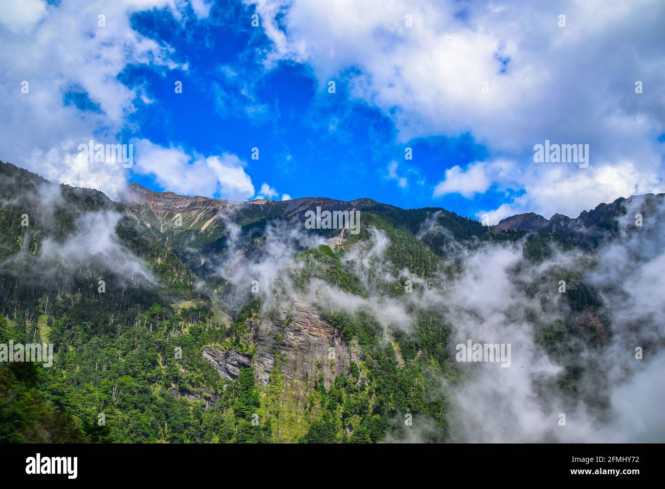 The Highest Mountain on Taiwan Island - Mt.Jade Mountain Landscape ...