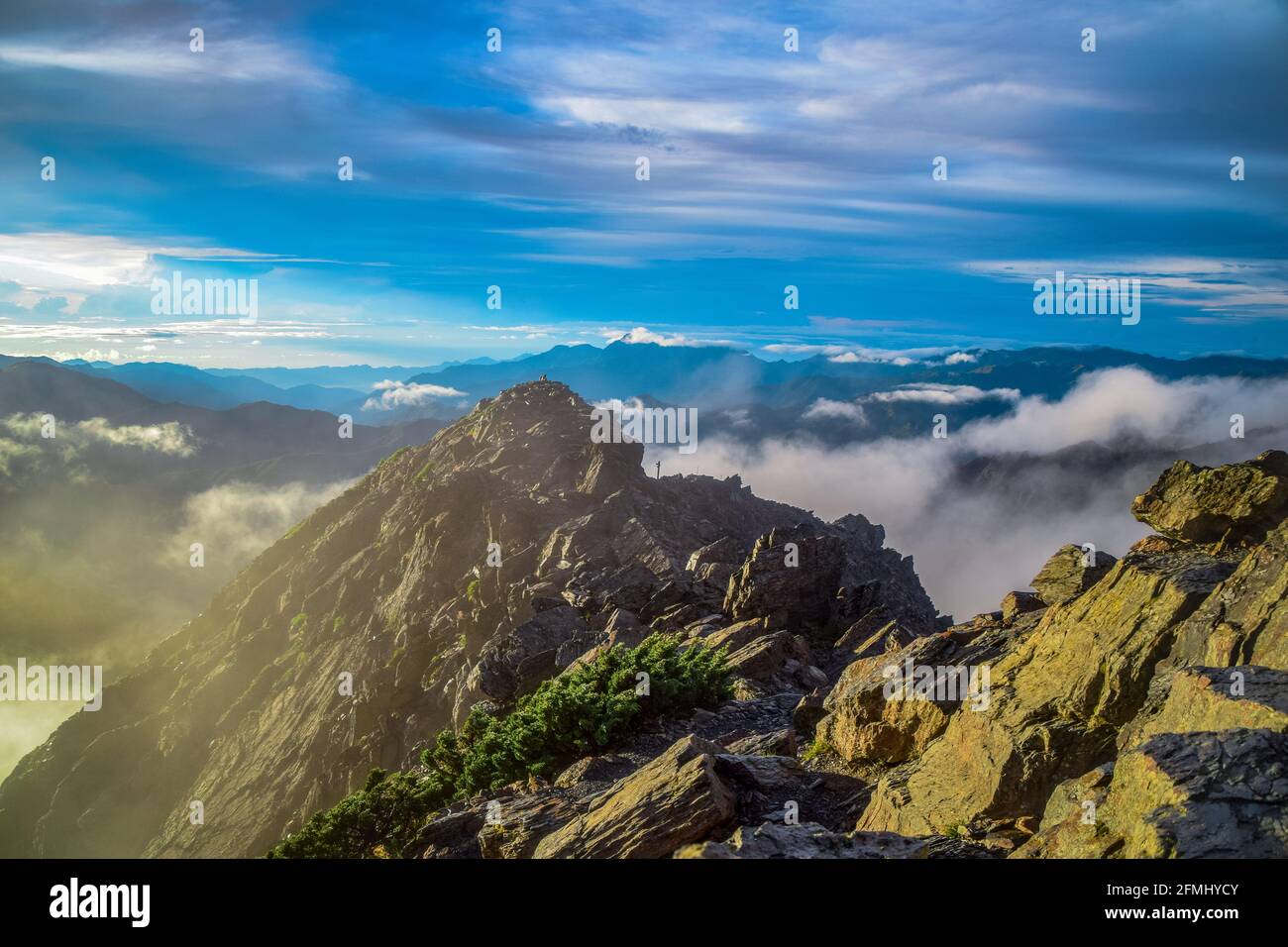 The Highest Mountain on Taiwan Island - Mt.Jade Mountain Landscape ...