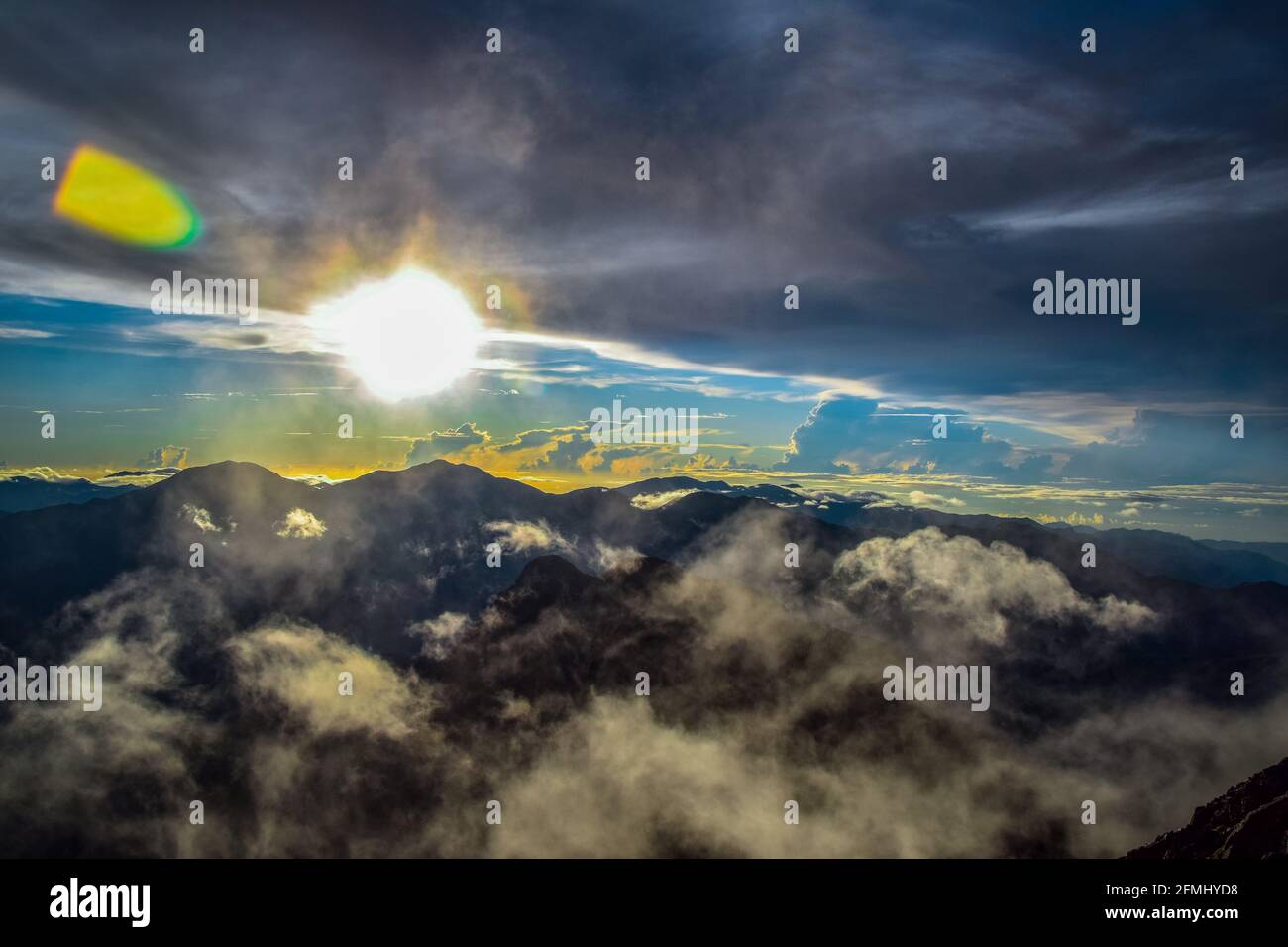The Highest Mountain on Taiwan Island - Mt.Jade Mountain Landscape ...