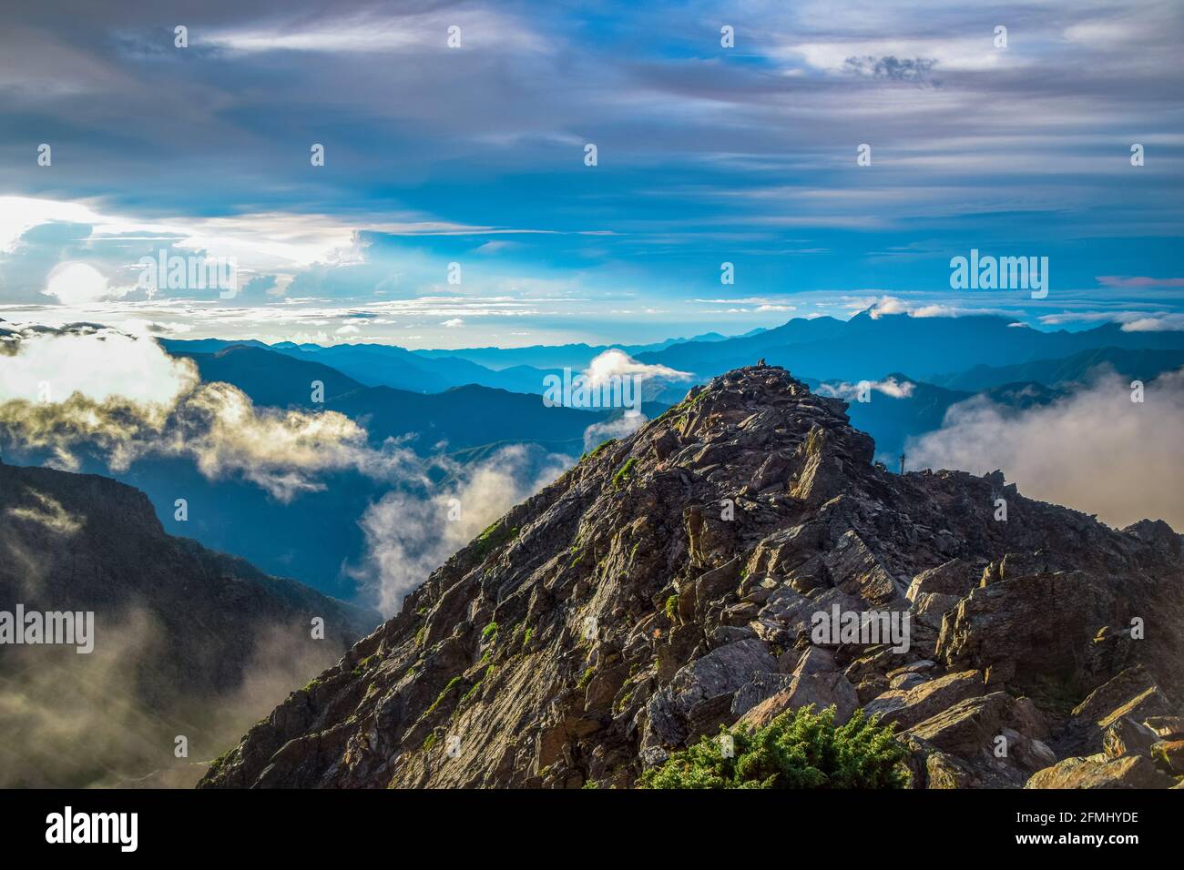 The Highest Mountain on Taiwan Island - Mt.Jade Mountain Landscape ...