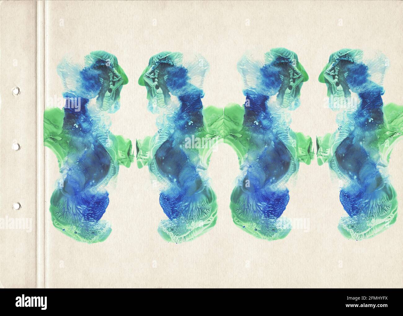 Watercolour splodge on paper hi-res stock photography and images - Alamy