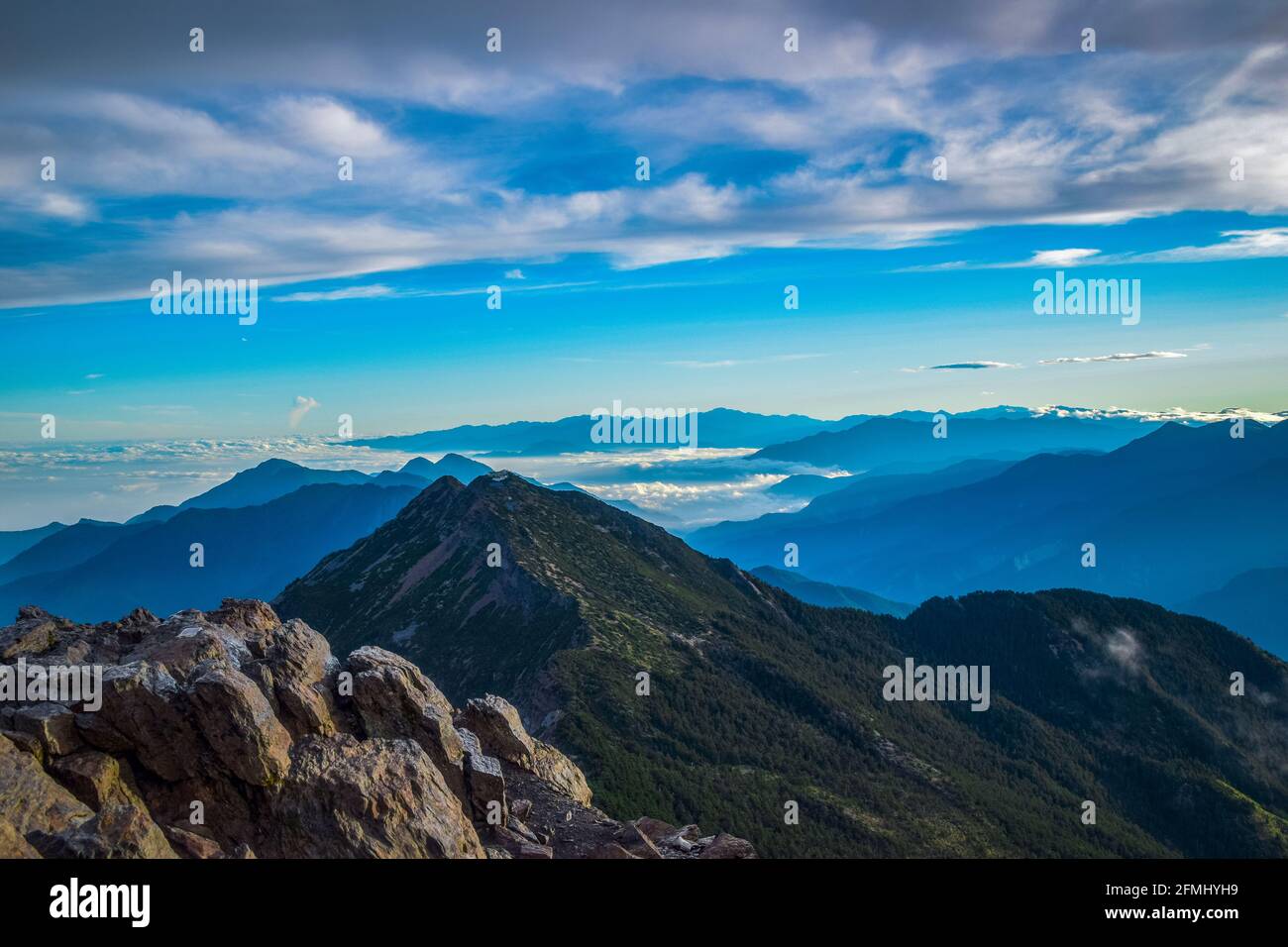 The Highest Mountain on Taiwan Island - Mt.Jade Mountain Landscape ...