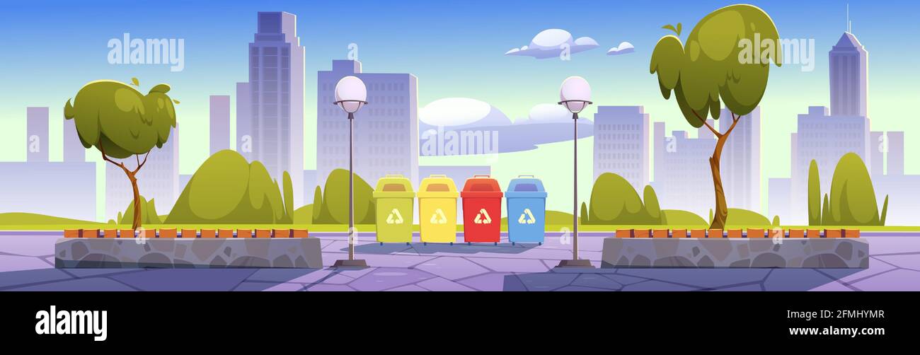 Garbage cartoon illustration hi-res stock photography and images - Alamy