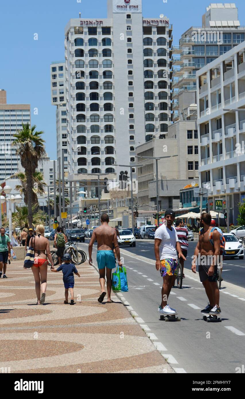 The waterfront promenade in Tel-Aviv, Israel Stock Photo - Alamy