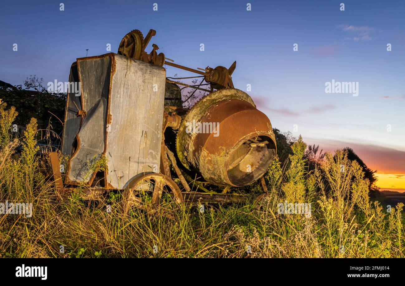 Old cement mixer hi-res stock photography and images - Alamy
