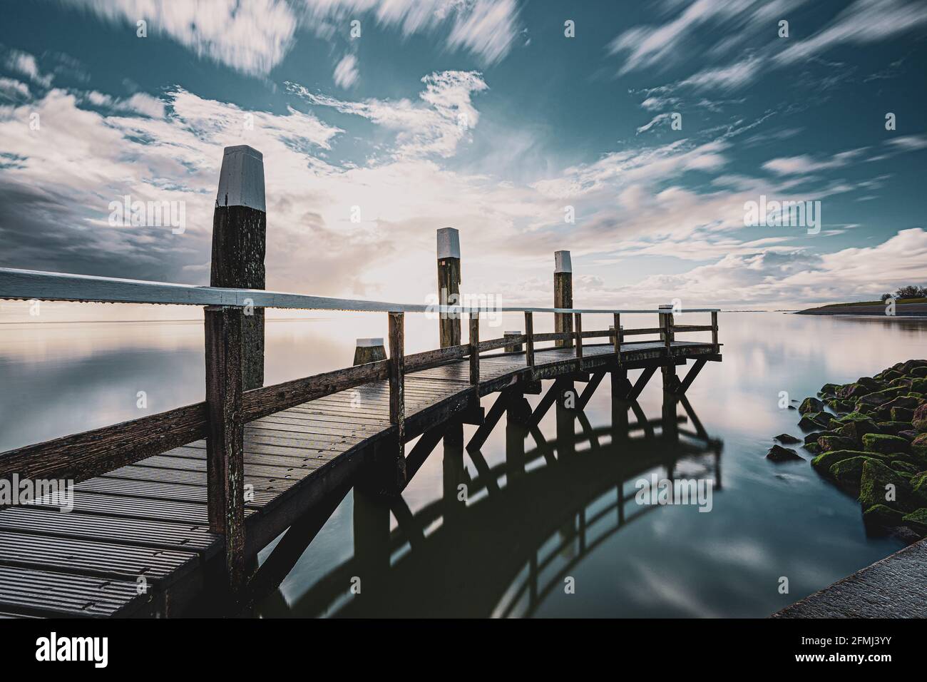 The unesco wadden sea nature aprk with its endless views and beautiful ...