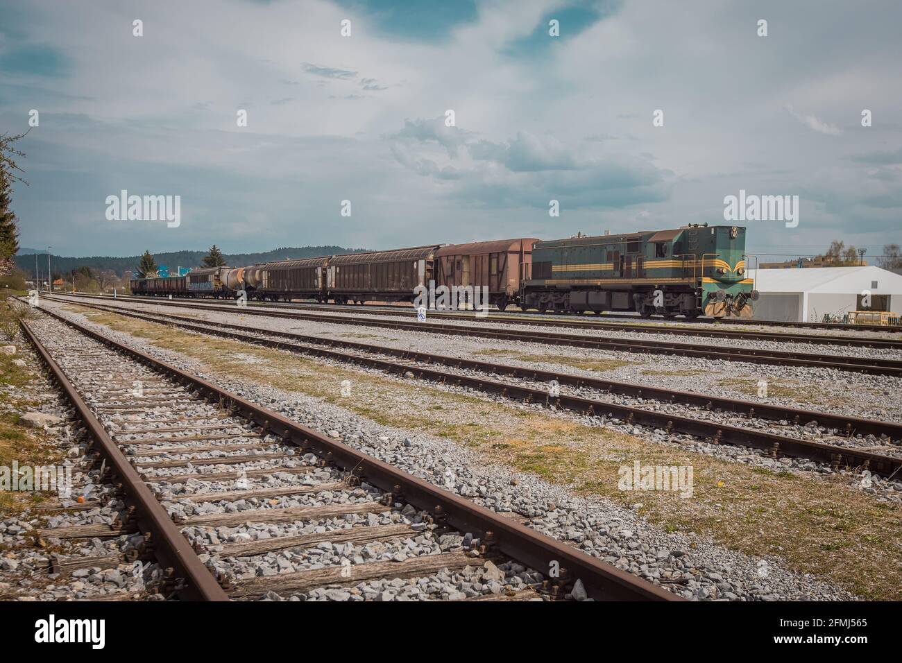 Old freight train hi-res stock photography and images - Alamy