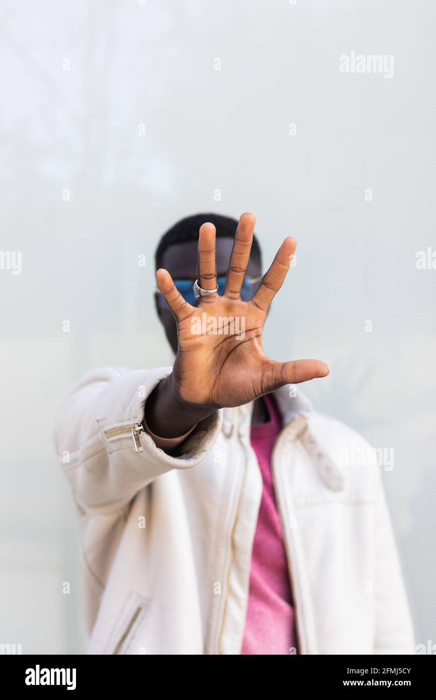 African American Hand Reaching