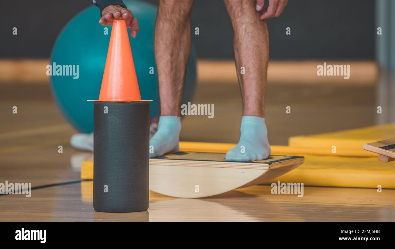 Sports training cone hi-res stock photography and images - Alamy