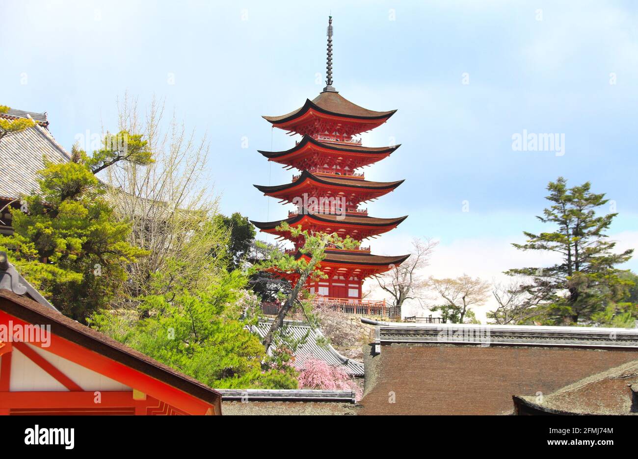 Goju-no-to pagoda (Gojunoto pagoda, Five storied pagoda), sacred ...
