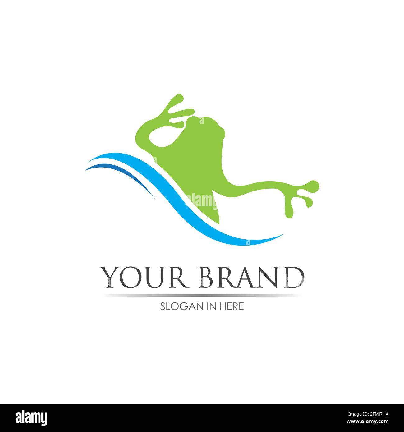 Frog Logo Template vector illustration design Stock Vector Image & Art ...