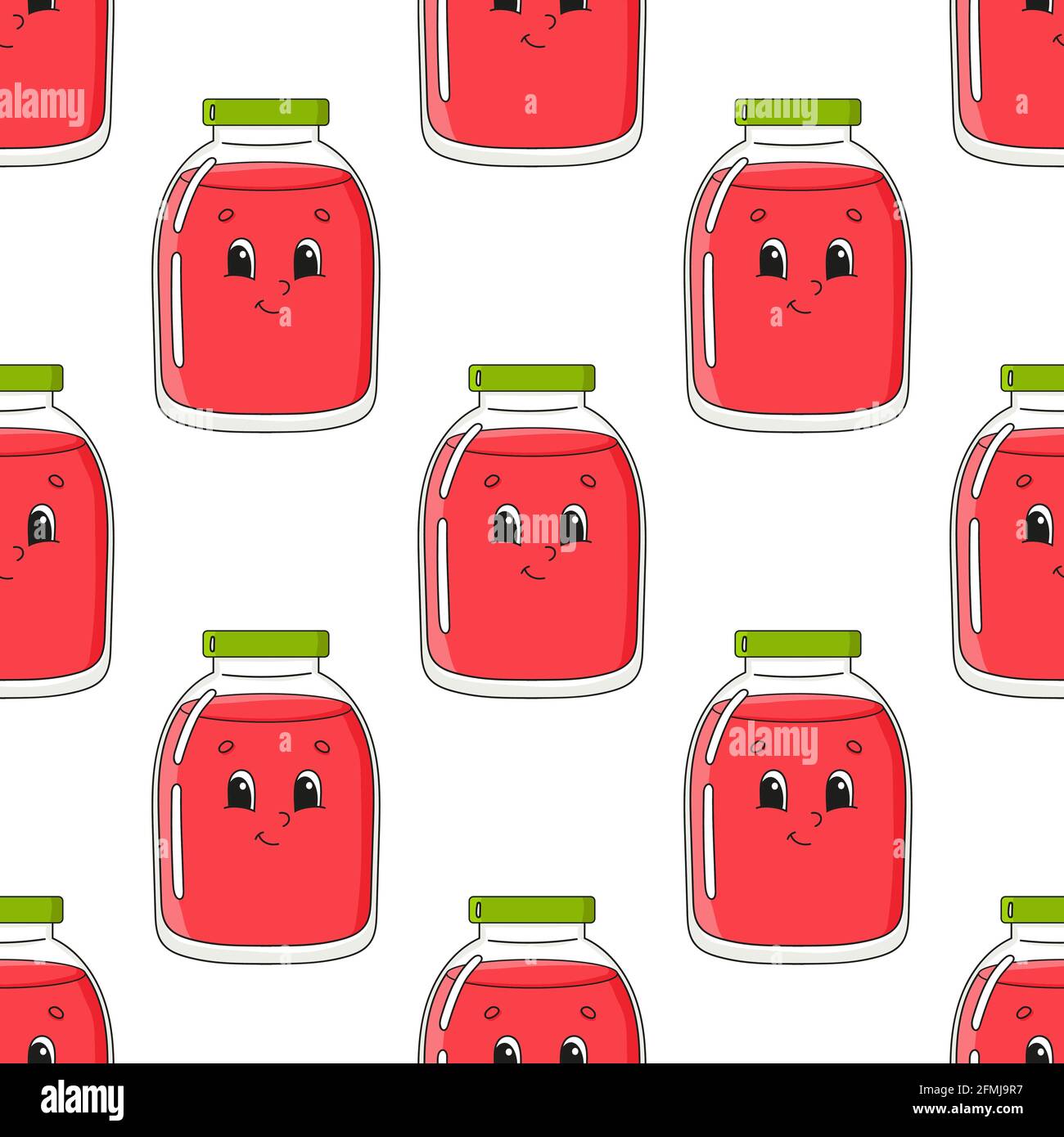Colored seamless pattern. Cartoon style. Hand drawn. Vector ...