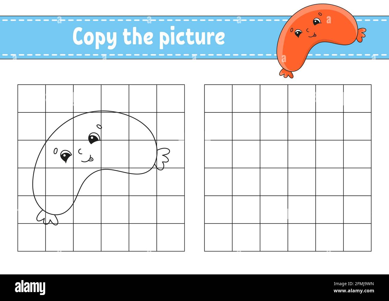 Copy the picture. Coloring book pages for kids. Education developing ...