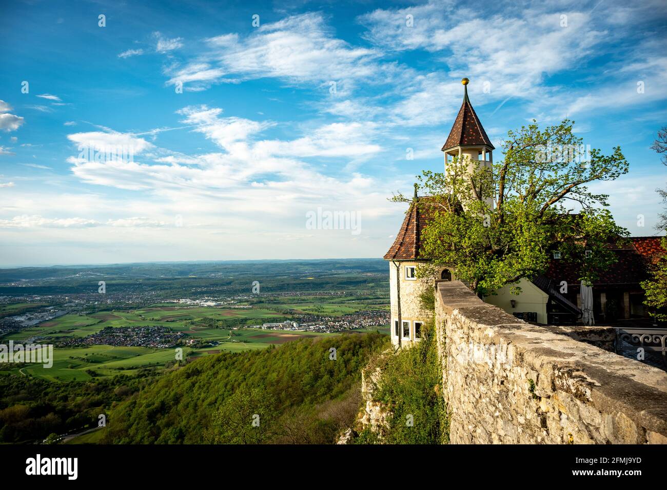 Teck Castle in Golden Evening Light Stock Photo - Alamy