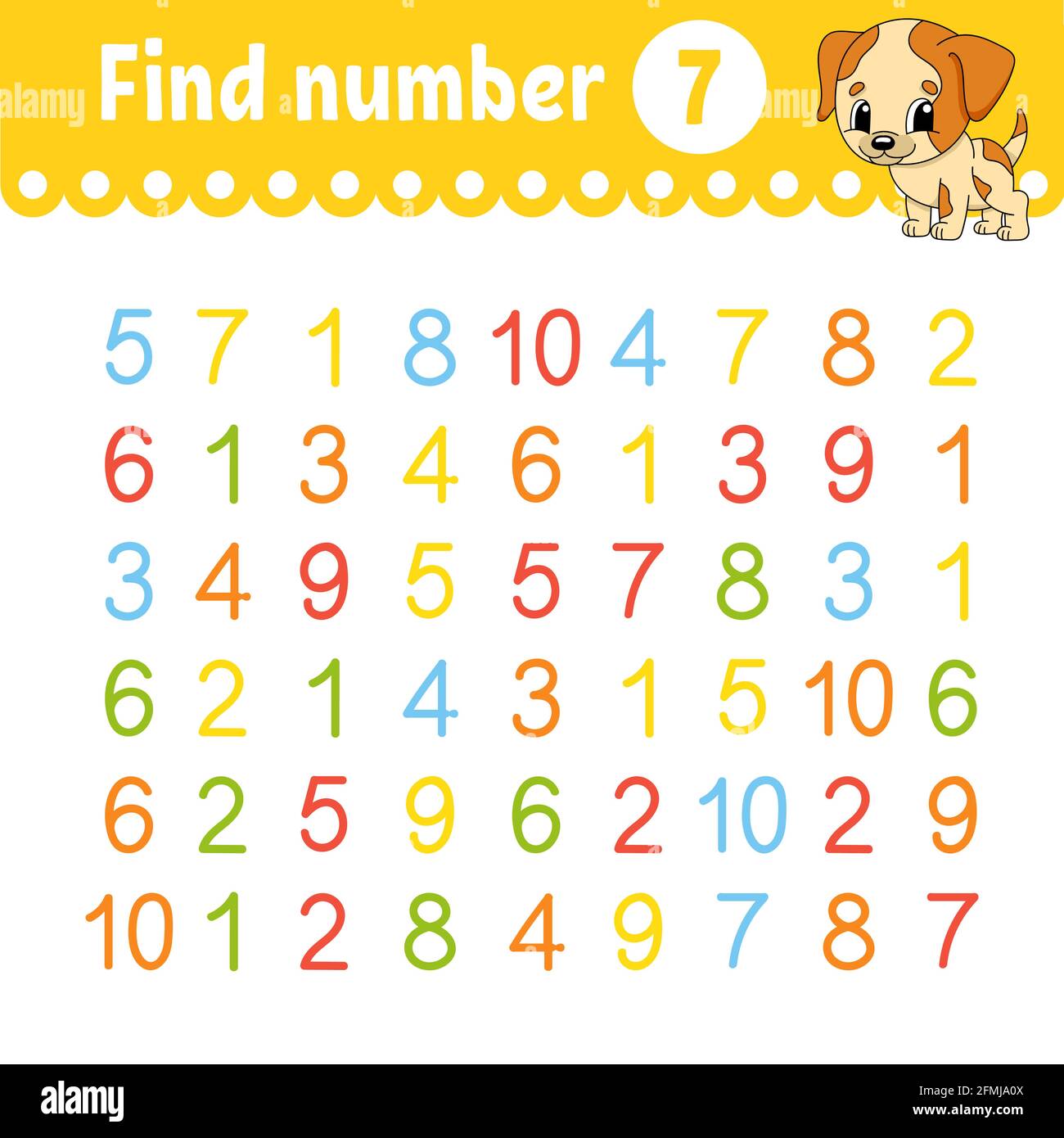 Find number. Education developing worksheet. Activity page with ...
