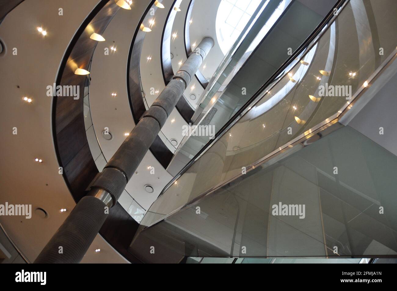 Low angle of the floors inside of a modern building Stock Photo - Alamy