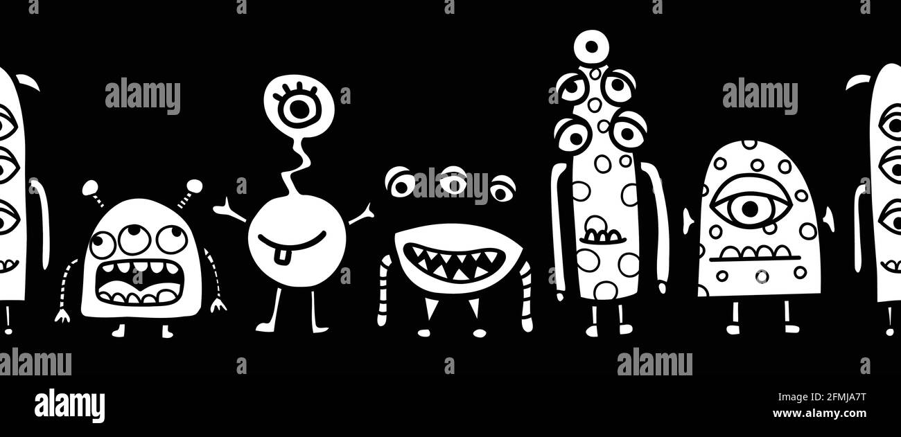 Monster book of monsters Black and White Stock Photos & Images - Alamy