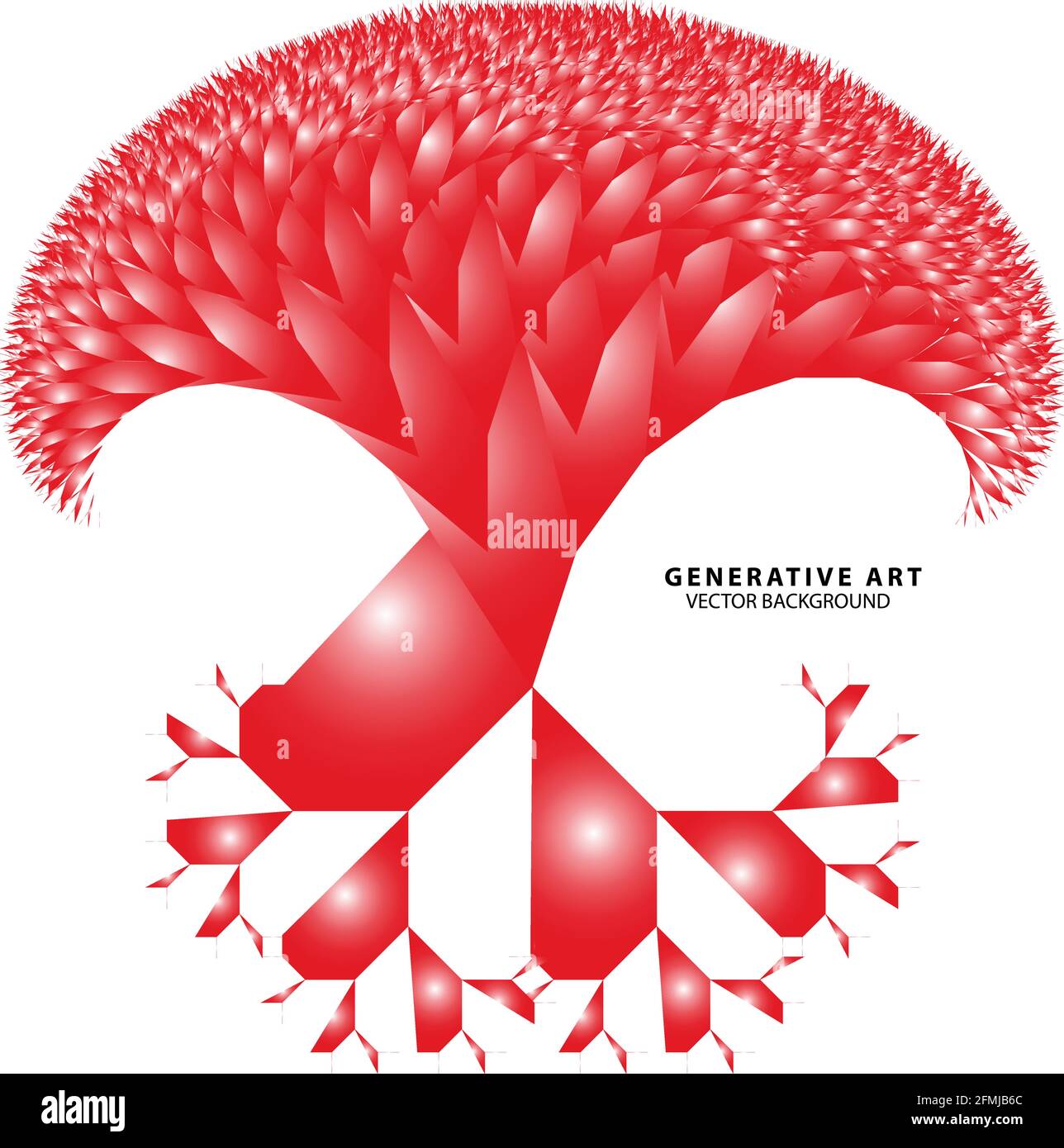 Generative art abstract colorful background vector template with ...