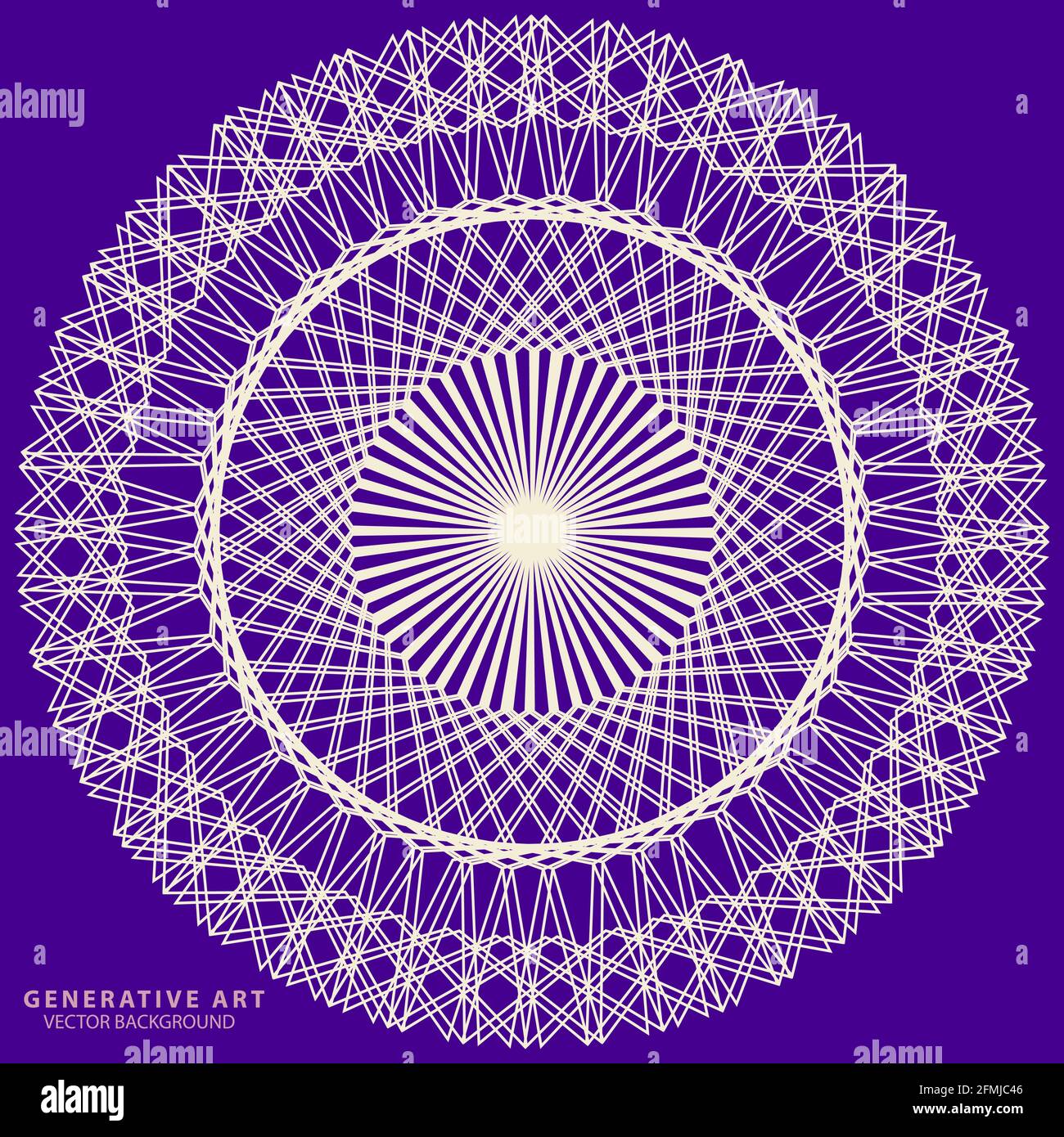 Generative art abstract colorful background vector template with ...