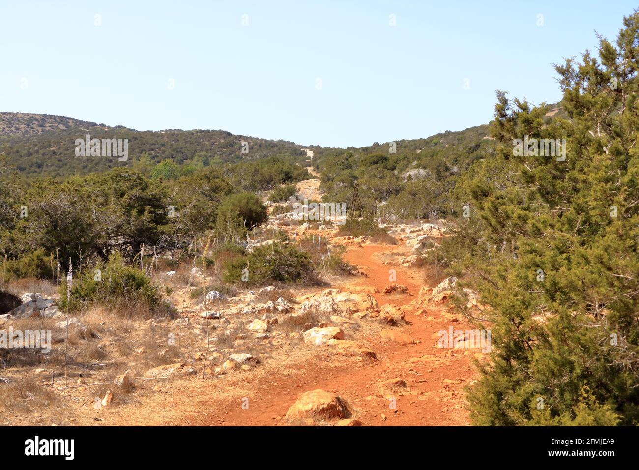 Aphrodite and Adonis Nature Trail, Akamas Peninsula in Cyprus Stock ...