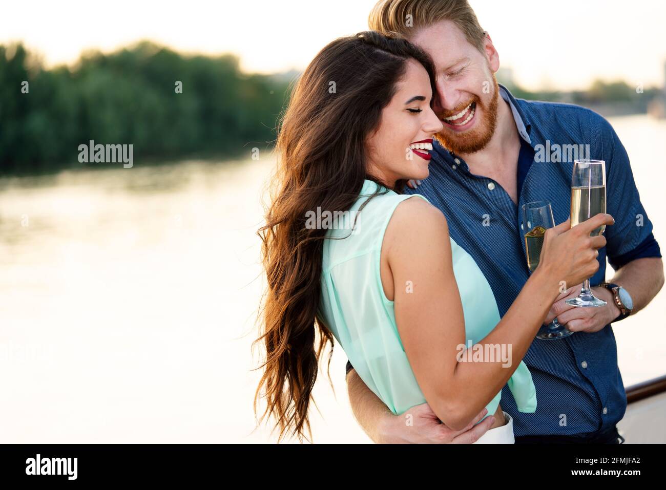 Romantic happy couples dancing and drinking at party Stock Photo - Alamy