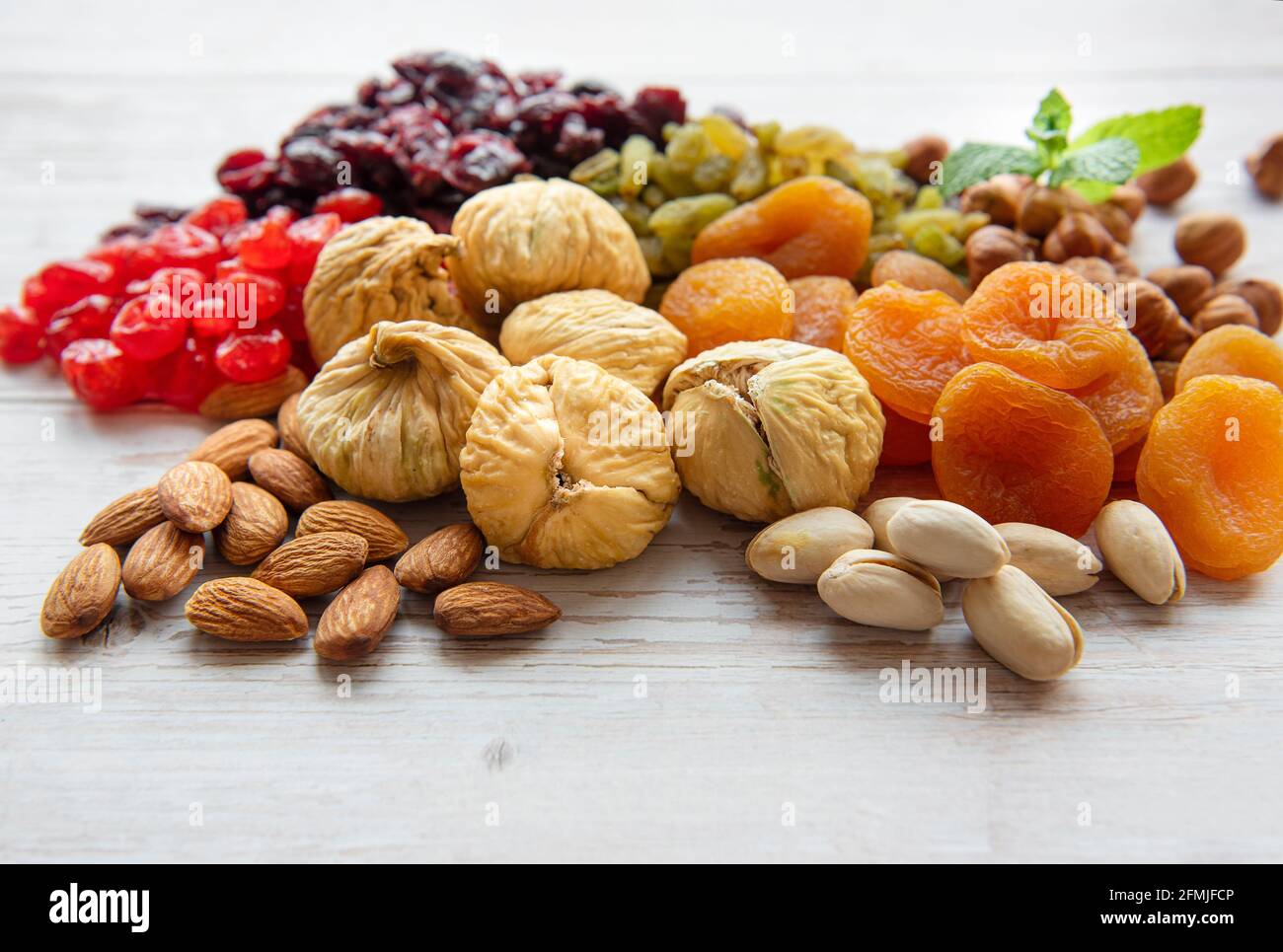 Dried apricots brazil nuts hi-res stock photography and images - Alamy