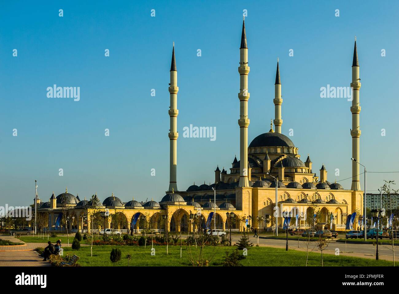 Grozny, Republic of Chechnya, Russia - October 29, 2008: Main mosque of ...