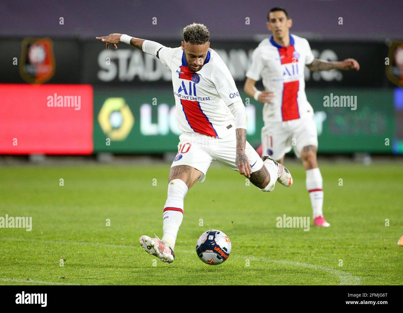 Neymar Jr of PSG during the French championship Ligue 1 football match ...