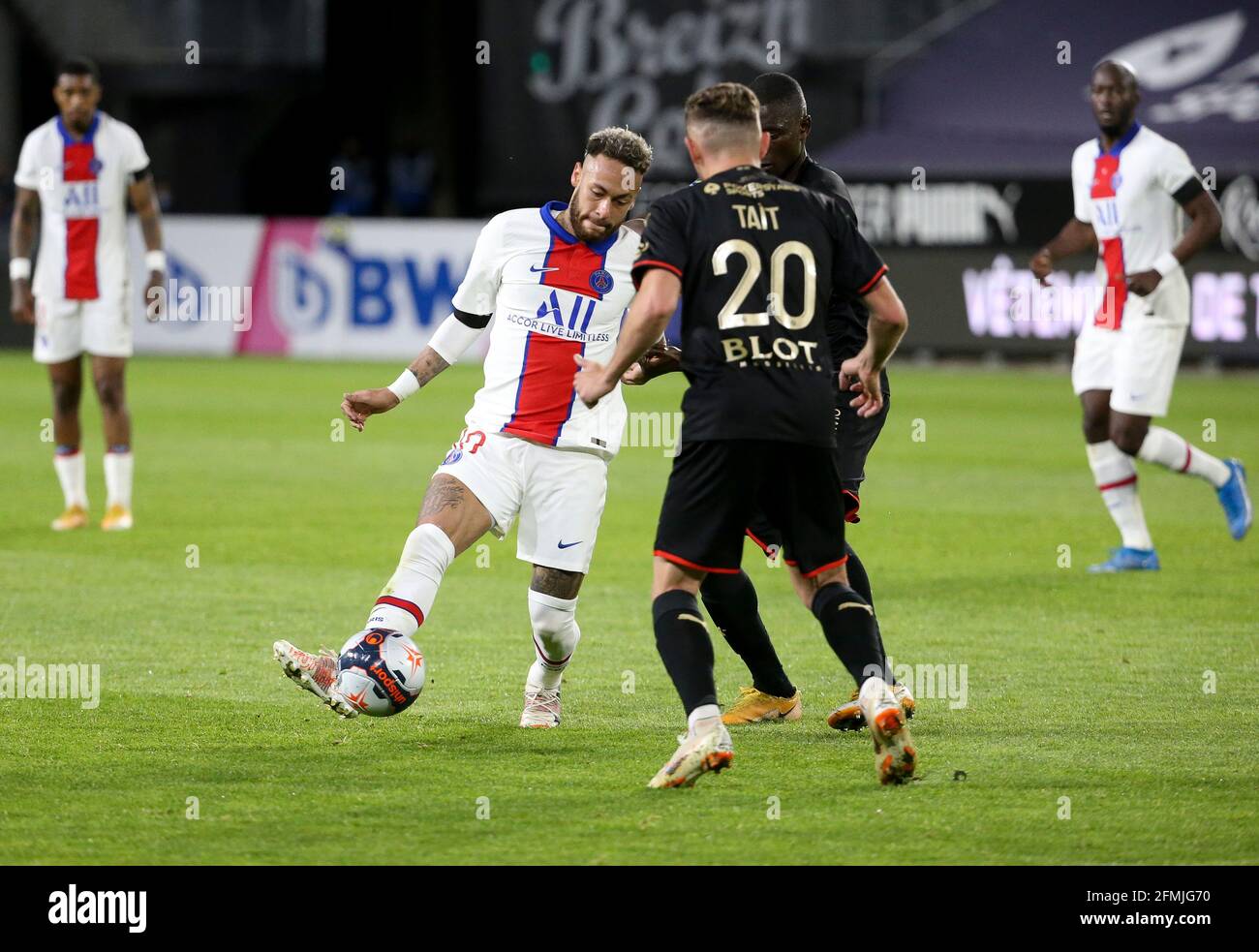 Neymar Jr of PSG during the French championship Ligue 1 football match ...