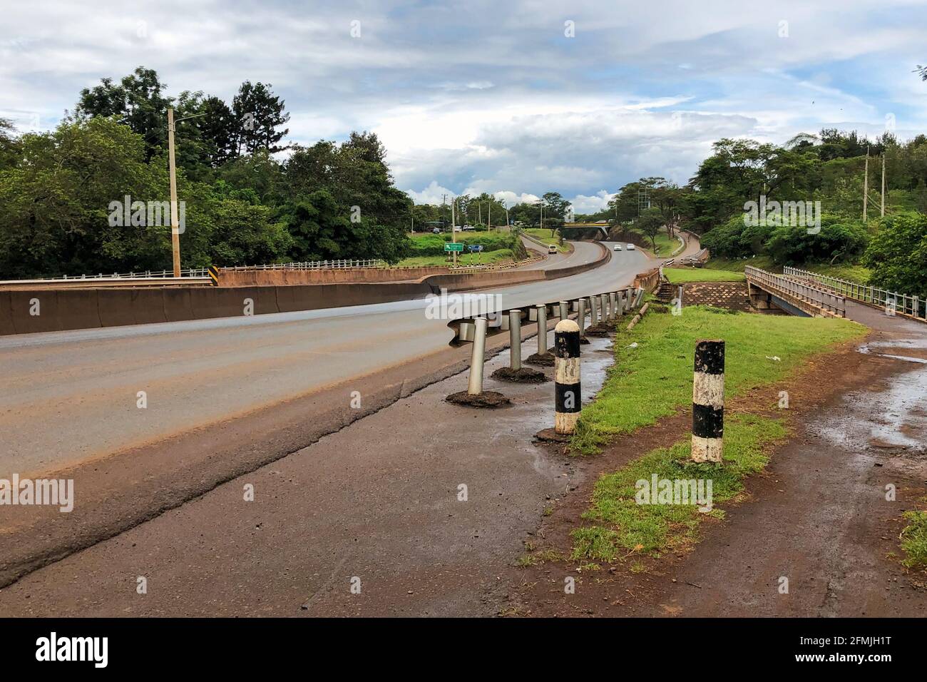 Highway in rural Kenya Stock Photo - Alamy