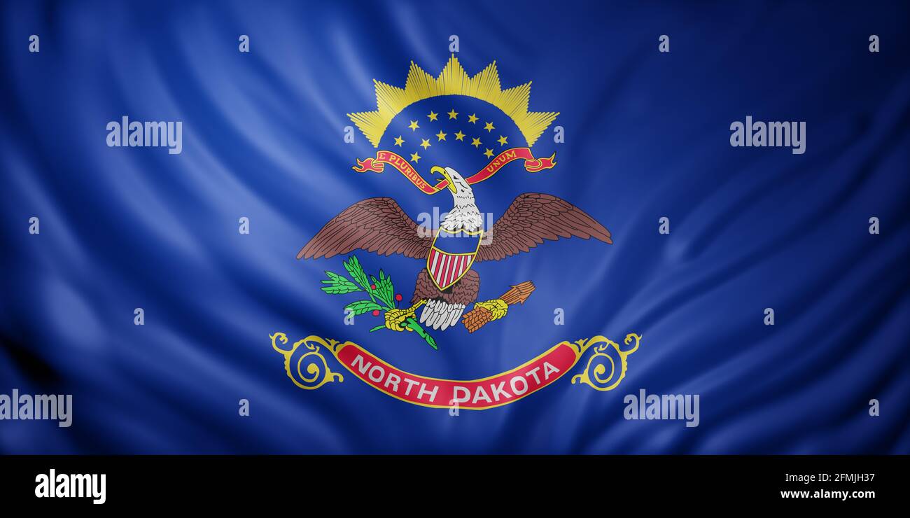 North dakotan flag hi-res stock photography and images - Alamy
