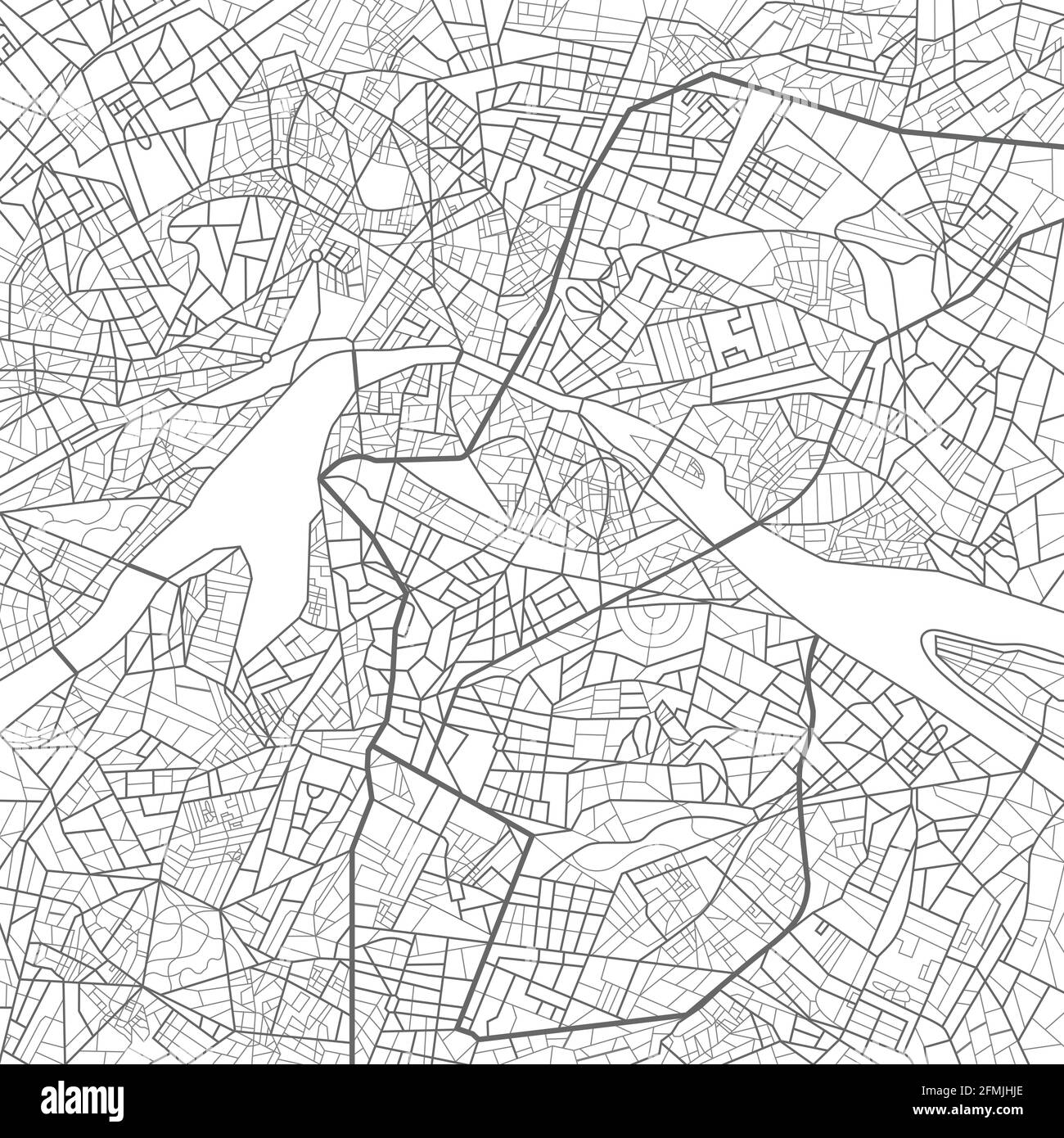 Vector illustration city map. Scheme of roads Stock Vector Image & Art ...