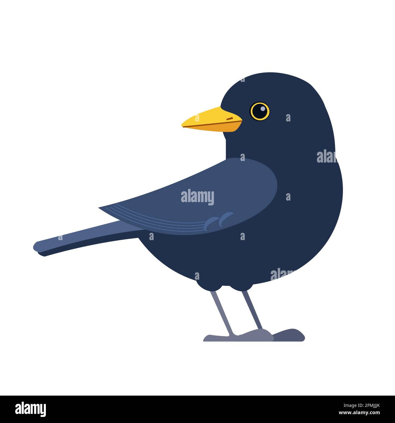 Cartoon Blackbird
