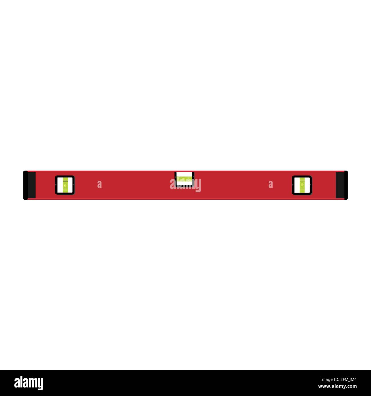 Red spirit level isolated on white background Stock Vector Image & Art ...