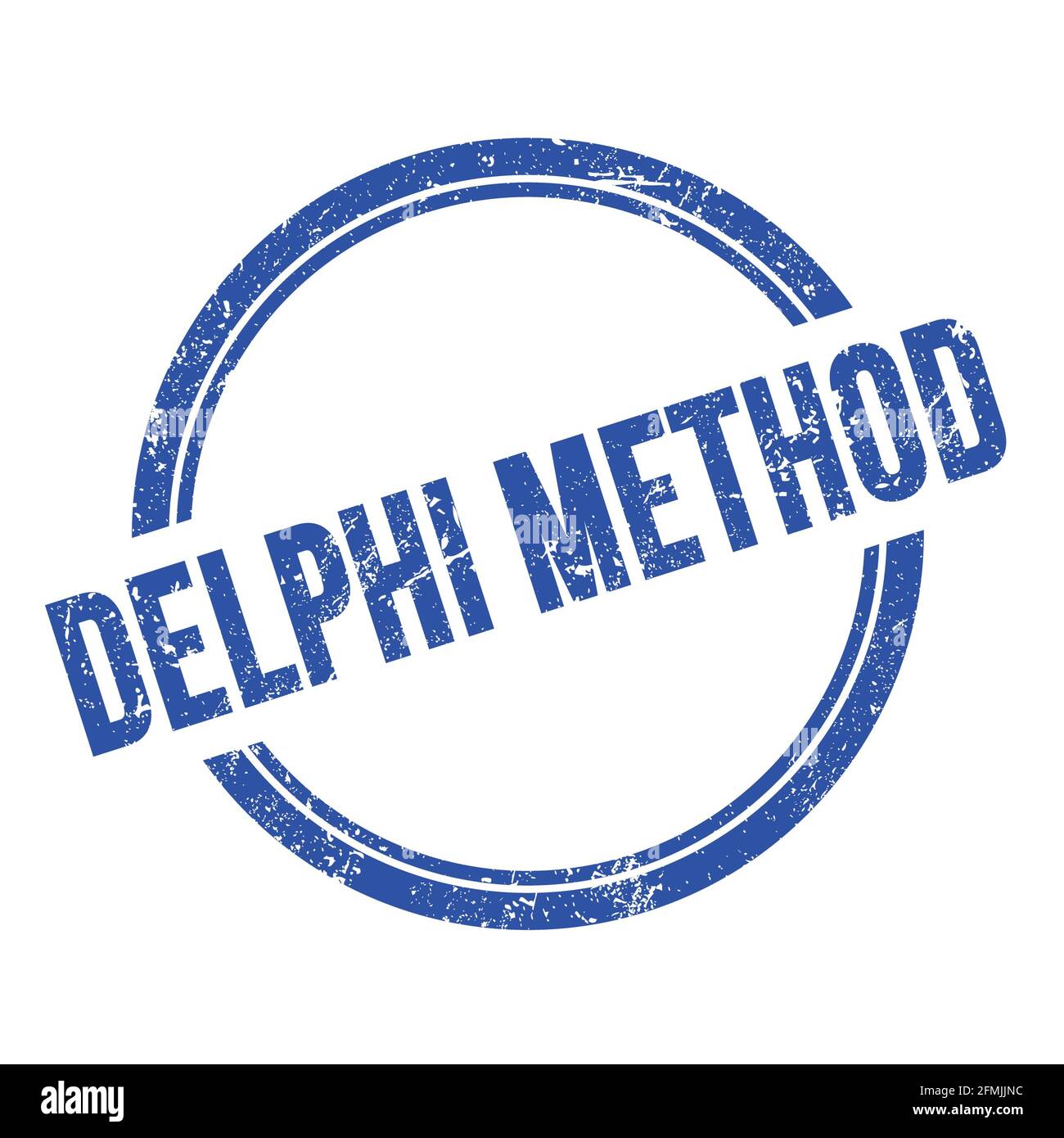 DELPHI METHOD text written on blue grungy vintage round stamp Stock ...