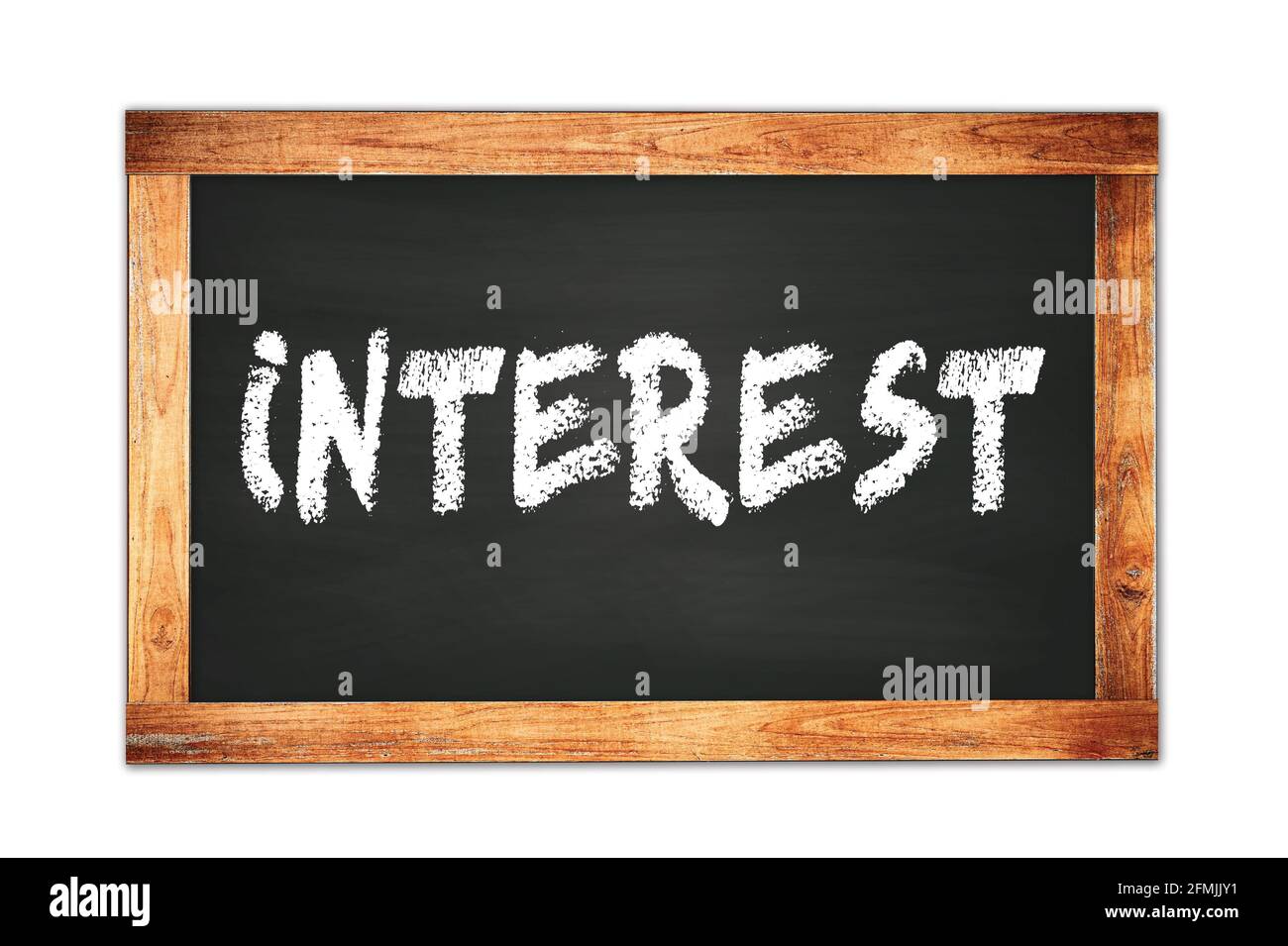 Word interest on wooden Cut Out Stock Images & Pictures - Alamy