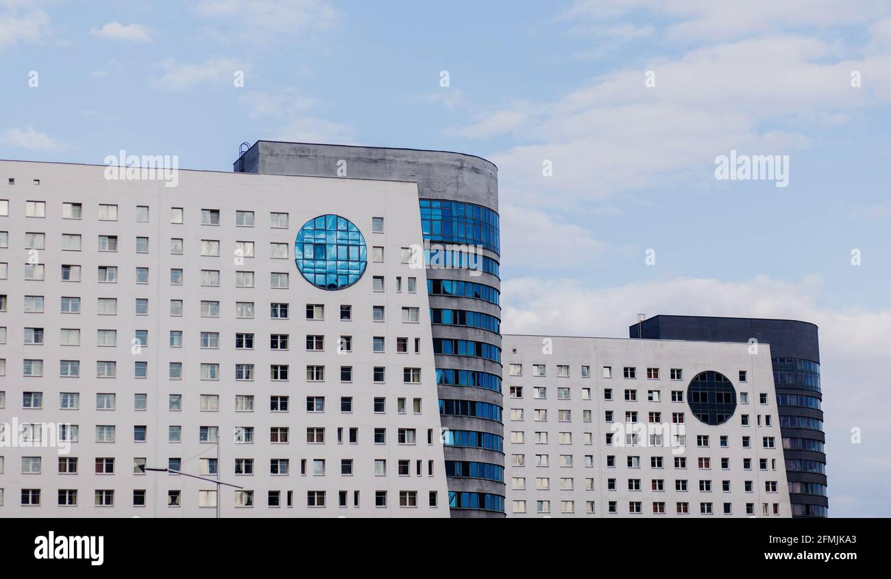 Apartment building, Residential architecture. Mortgage Stock Photo - Alamy