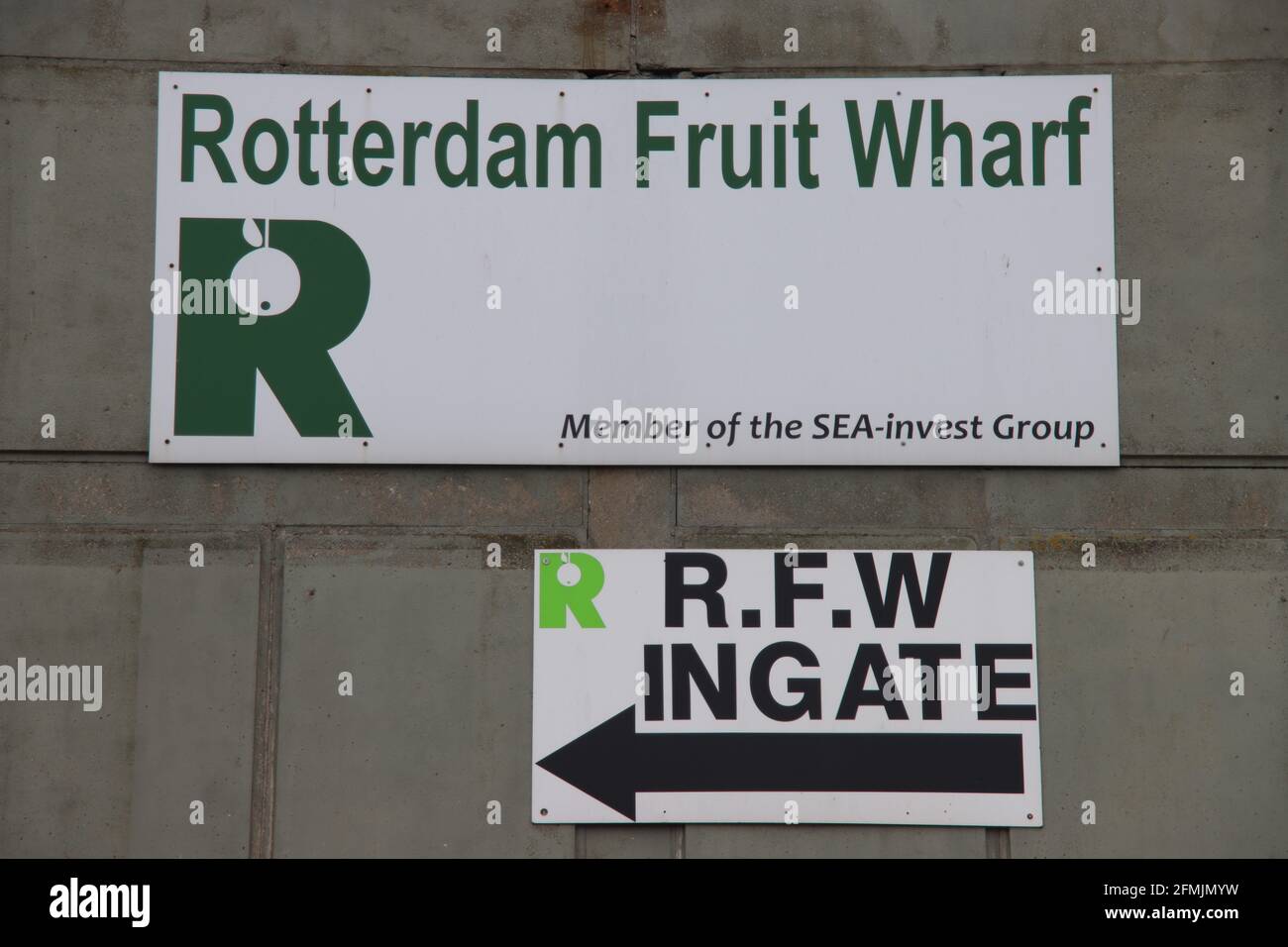 Rotterdam Fruit Wharf as part of the Merwehaven harbor in the port of ...